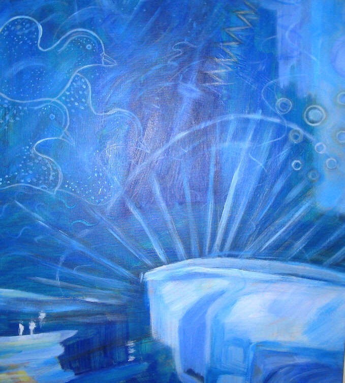 Moving Towards Freedom - Original Abstract Paintings of Lorraine G Huber