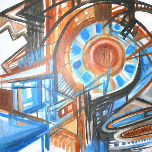 Moving Towards Freedom - Original Abstract Paintings of Lorraine G Huber